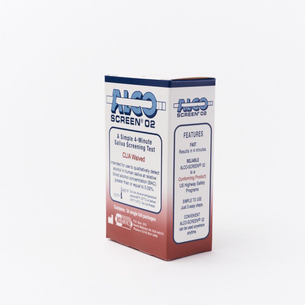 Alco-Screen® 02 (Box of 24 Tests) | Chematics, Inc. Chematics, Inc.